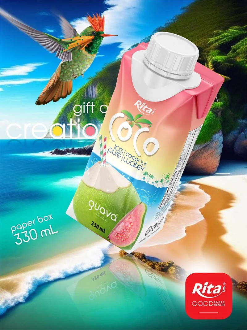 Coconut Products: Coconut Water Pink Guava Flavor