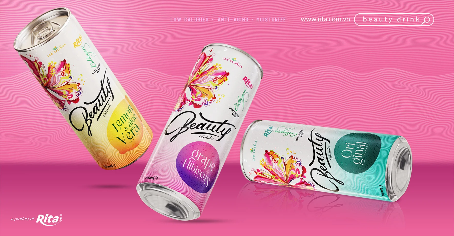 Soft Drinks: Beauty drink collagen original flavor 250ml