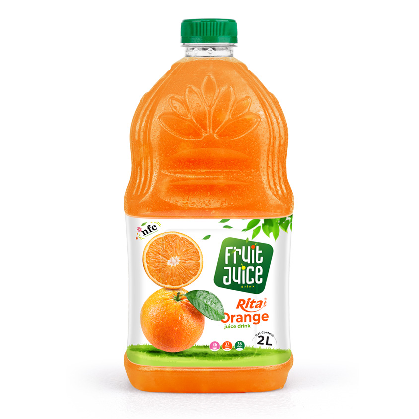 Fruit Juice: 2L Bottle Orange Juice Drink Good Taste