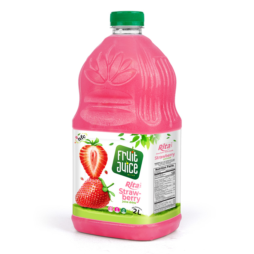 Fruit Juice: 2L Bottle Strawberry Juice Drink Good Taste