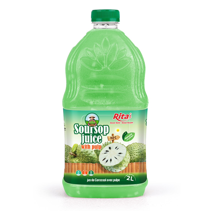 Fruit Juice: 2L Bottle Soursop Juice with Pulp