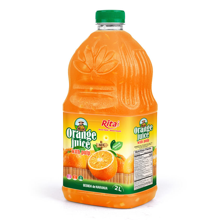 Fruit Juice: 2L Bottle Orange Juice with Pulp