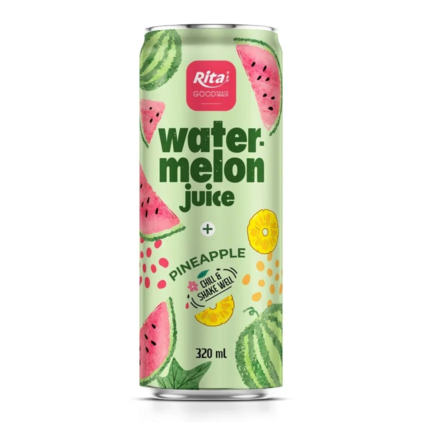 Fruit Juice: Wholesale Company 320ml Sleek Can Rita Watermelon Juice ...