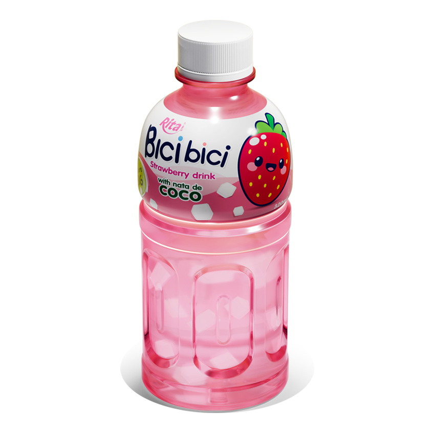 Fruit Juice: Rita Bici Bici Strawberry Drink with Nata de Coco 320ml ...