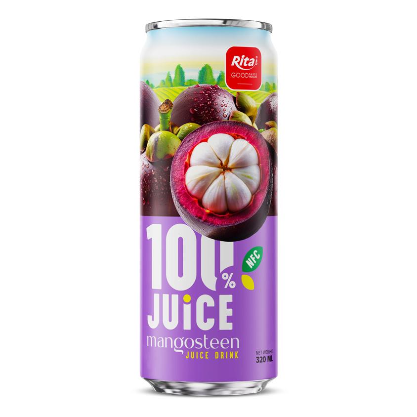 Fruit Juice: 320ml Sleek Can 100% NFC Mangosteen Juice Drink