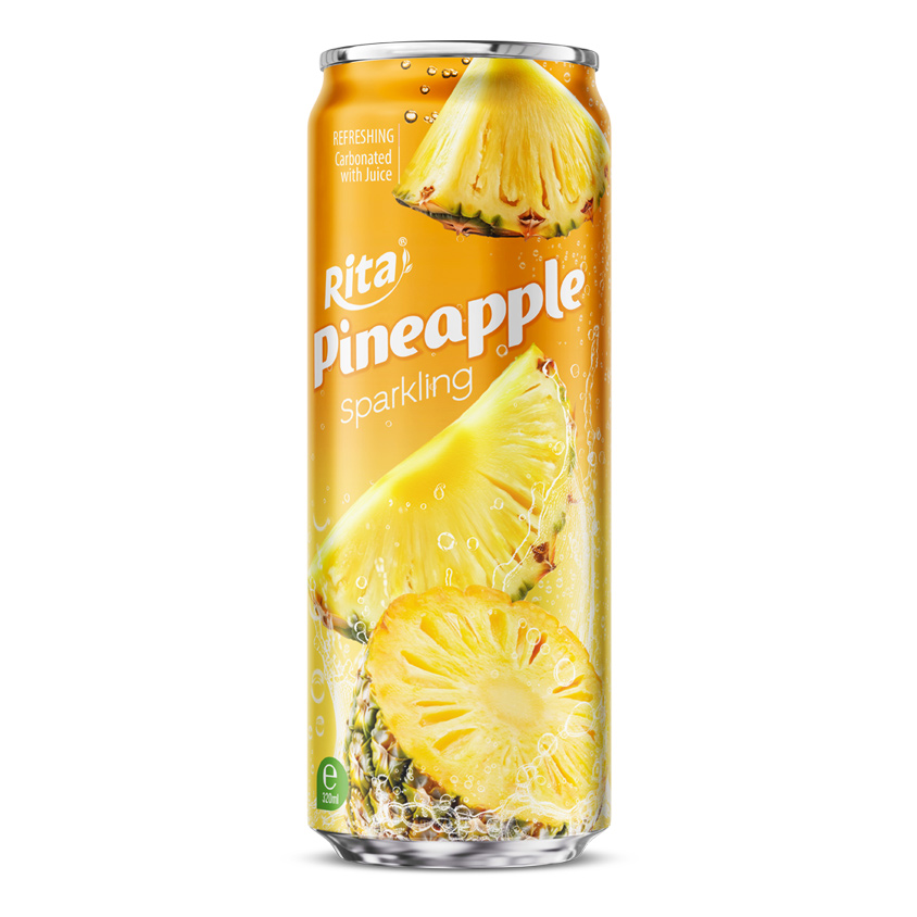 Sparkling Drinks: Rita Sparkling Pineapple Drink 320ml Sleek Can