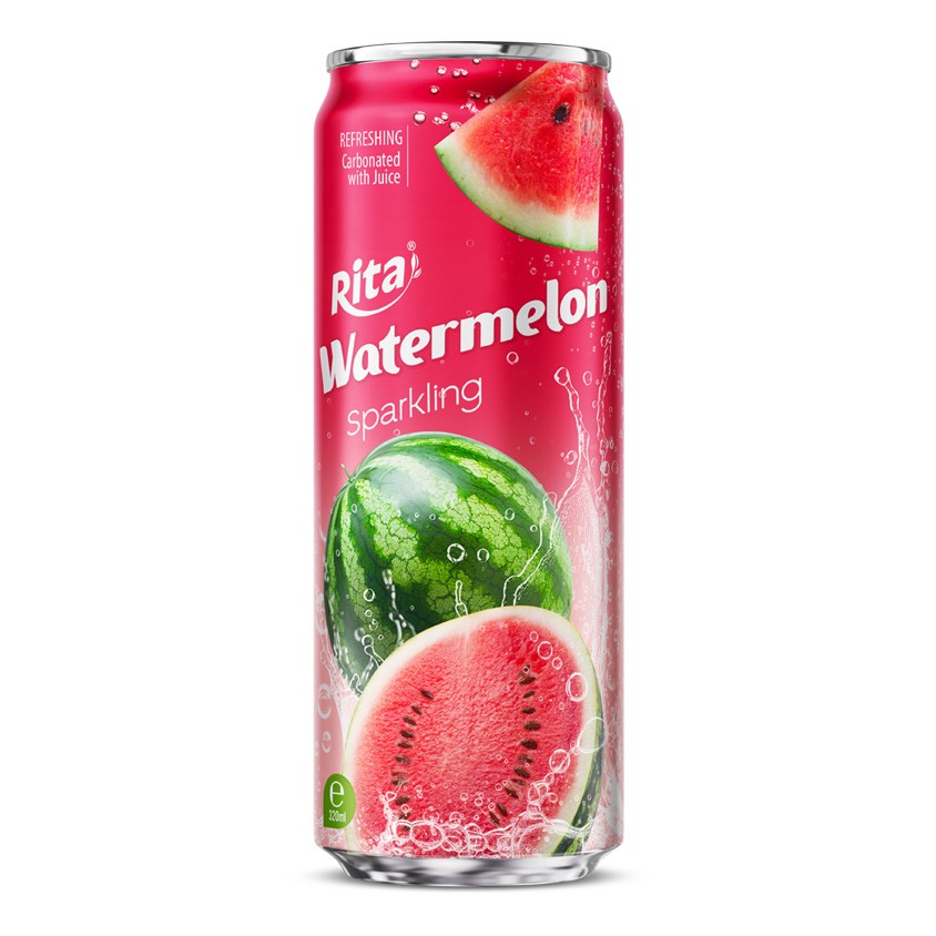 Sparkling Drinks: Rita Sparkling Watermelon Drink 320ml Sleek Can