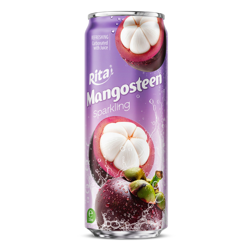 Sparkling Drinks: Rita Sparkling Mangosteen Drink 320ml Sleek Can