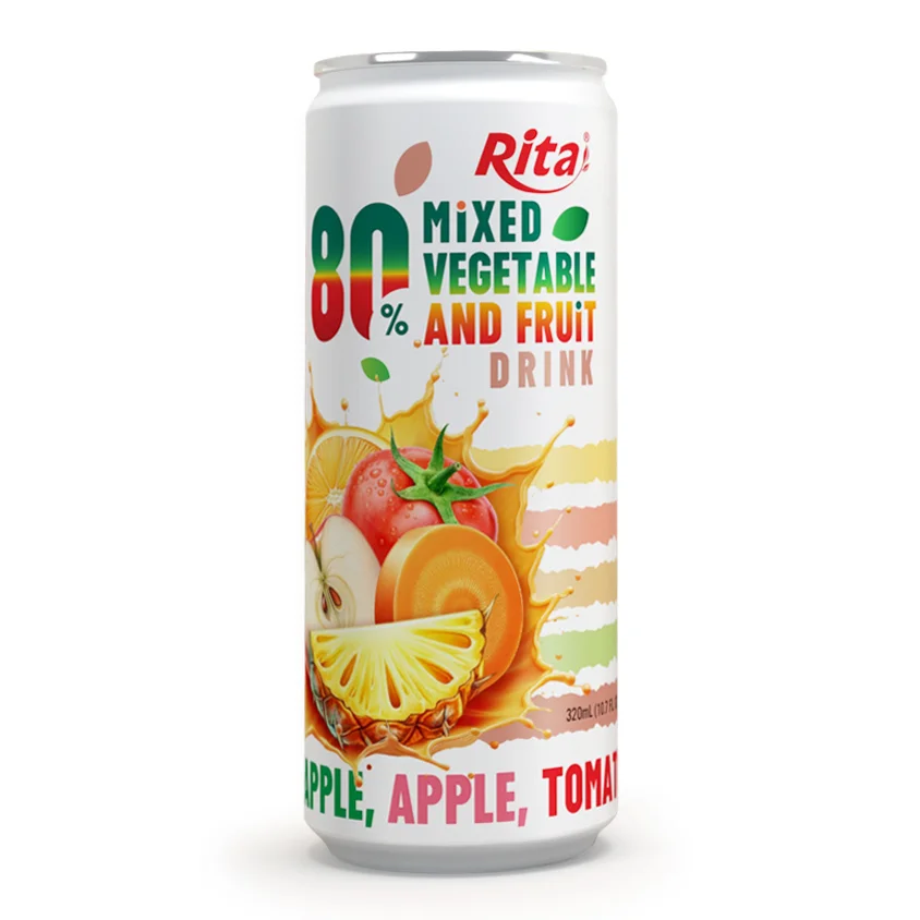 Fruit Juice: Beverage Wholesale 320ml Can 80% Mixed Vegetable And Fruit ...
